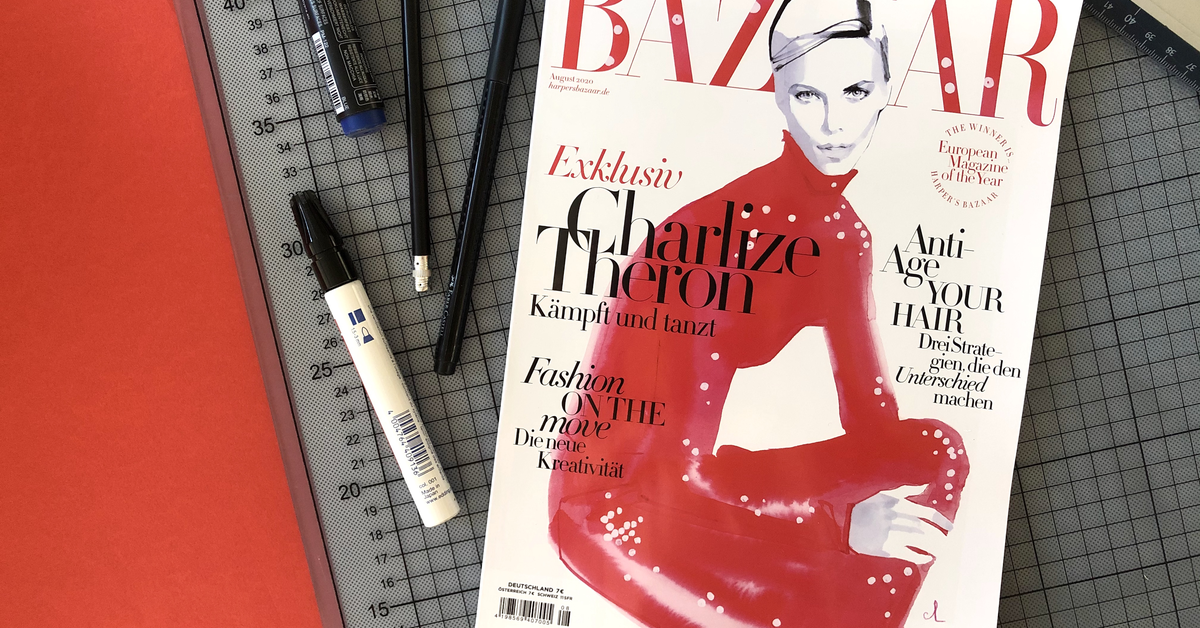 BurdaStyle: Harper’s Bazaar setzt ein Zeichen und lässt zeichnen ...